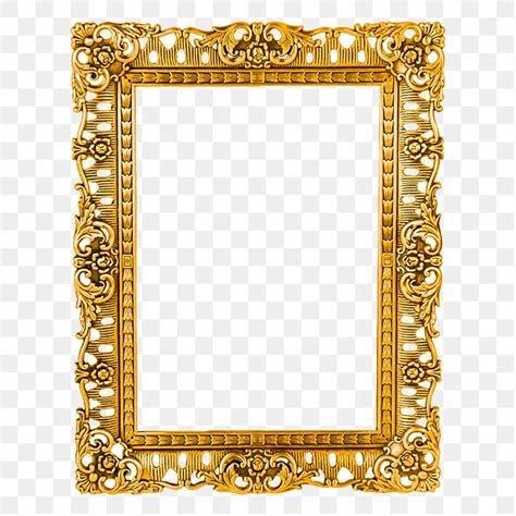 Gold Frame Png Gold Frame Images Free Photos Png Stickers