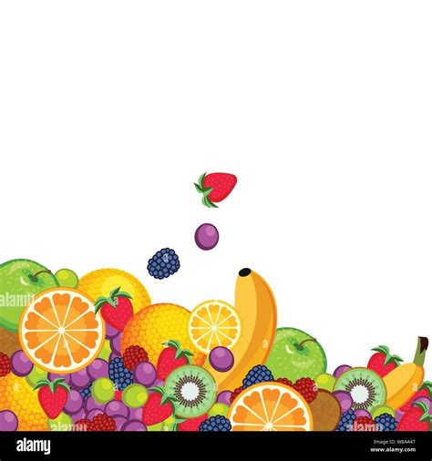 Falling Fresh Red Apple Fruits Stock Vector Images Alamy