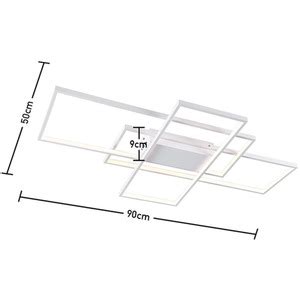 Rectangular LED Semi Flush Ceiling Light