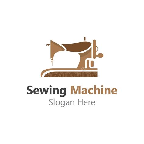 Sewing Machine Logo Design Concept Tailor Sewing Vector Fashion
