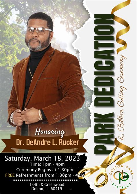 Park Dedication And Ribbon Cutting Ceremony