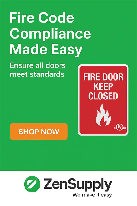 Fire Code Compliance Made Easy Ensure All Doors Meet Standards Zensupply