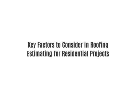 Ppt Roofing Estimating Services Powerpoint Presentation Free