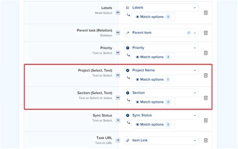 What Is The Difference Between Project And Section Fields And Project And Section Relations