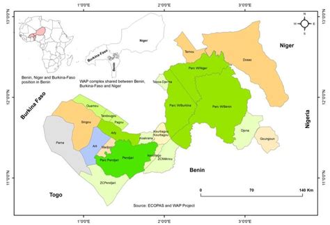 Map Of W Arly Pendjari Complex Download Scientific Diagram
