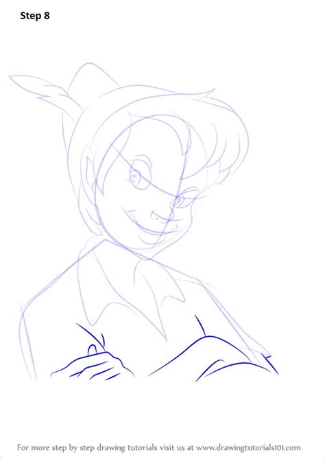 How To Draw Peter Pan Face Peter Pan Step By Step DrawingTutorials101 Com