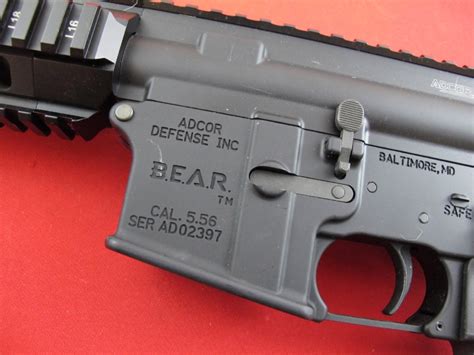 Adcor Defense Bear Ar 15 Forward Charging Handle Optic Ready W