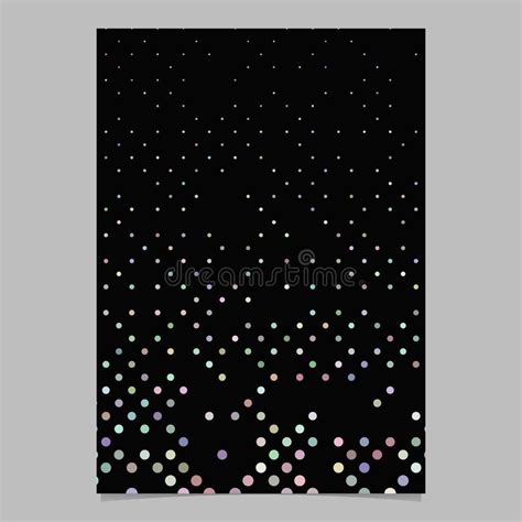 Multicolored Dot Pattern Brochure Background Vector Stationery Design Stock Vector