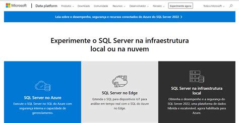 Dúvida Duvida Para Baixar O Sql Server Microsoft Sql Server 2022