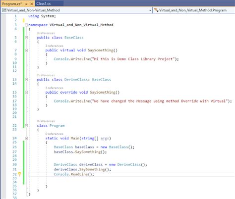 What Are C Virtual And Non Virtual Method
