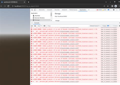 Exported Web Project Does Not Work On Linux With Mesa 222 · Issue