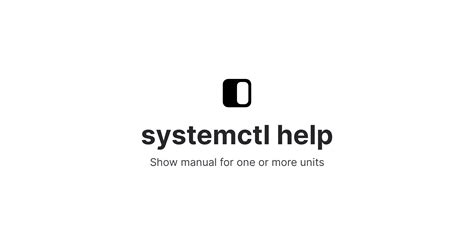 Systemctl Help Fig