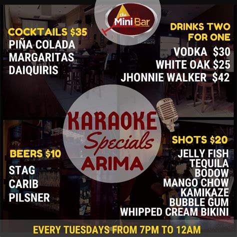 Shops Of Arima A Number Of Events At The Mini Bar