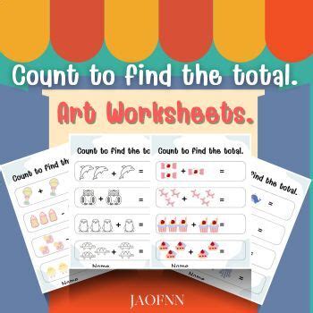 Creative Counting Challenge Art Worksheets Activities Prek 1st 2nd Grade