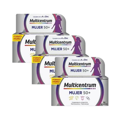 Comprar Multicentrum Woman 50 Multivitamin 3x90 Comprimidos Ao Melhor