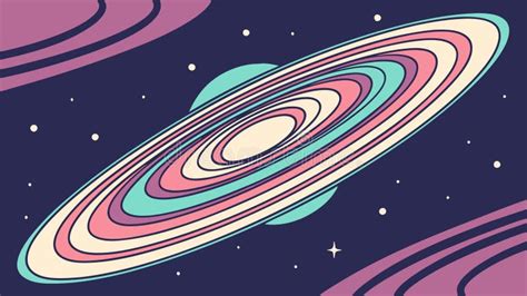 Galaxy Planets Vector Space Exploration Art Cosmic Scene Design Generative Ai Stock