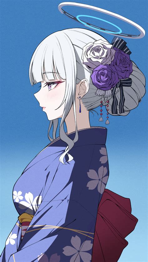Safebooru 1girl Absurdres Alternate Costume Alternate Hairstyle Blue