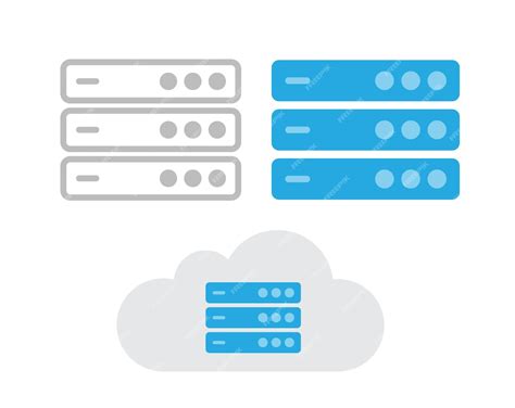 Premium Vector Server Icon Cloud Tech Vector Symbol Or Digital Hardware Storage Data Center