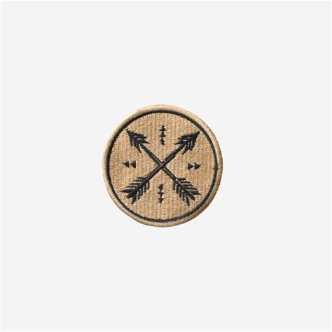 Crossed Arrows Patrol Patch Iron On Scout Embroidery