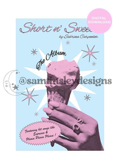 Sabrina Carpenter Short N Sweet Poster Etsy Canada