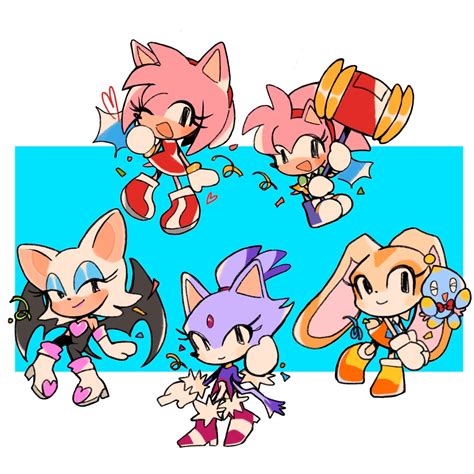 Yea Sonic Girls Acrylic Charms Kqyogurt