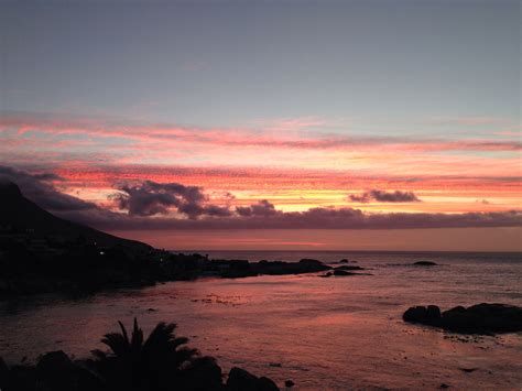 Sunset Over Camps Bay Cape Town South Africa