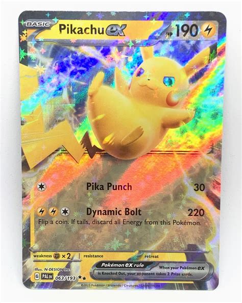 Buy Pokemon Pikachu Ex 063 193 Paldea Evolved Double Rare Online At Desertcartindia