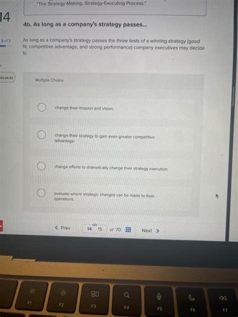 Solved The Strategy Making Strategy Executing Process