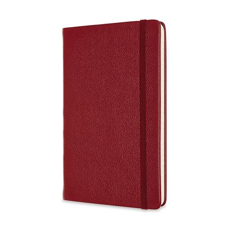 Moleskine Classic Leather Notebook Red Large Ruled 5 X 8 14 Michaels