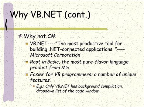 Ppt Introduction To Vbnet Powerpoint Presentation Free Download
