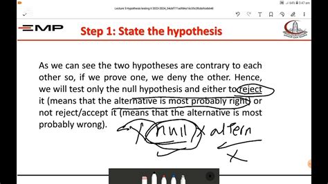 Hypothesis Testing Lecture 5 Youtube