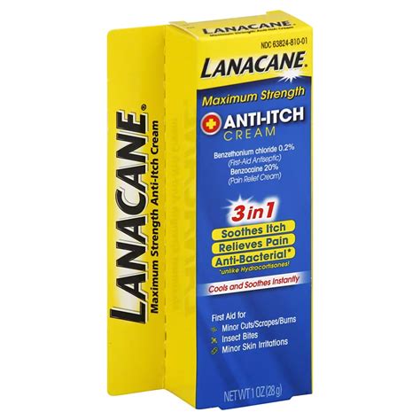 Lanacane Maximum Strength Anti Itch Cream Shop Medicines And Treatments
