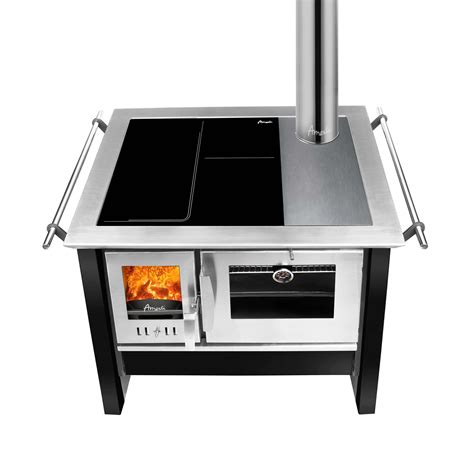 Ripley Cocina A LeÑa Allegra Vitrox Negra Amesti