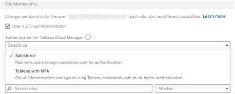 Tableau Cloud Manager Authentication Tableau