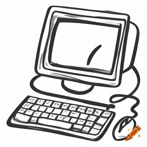 Cartoon Computer Logo Stock Vektorgrafik „computer Monitor Display