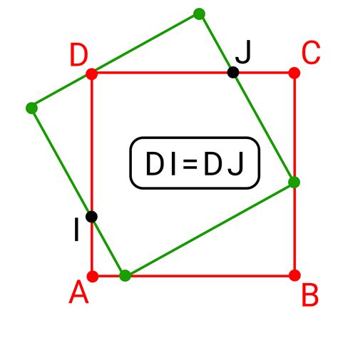 Geometry List Of Geometric Theorems Linked By Two Squares