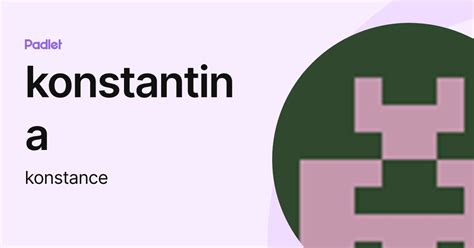 Konstantina Konstance Profile Padlet