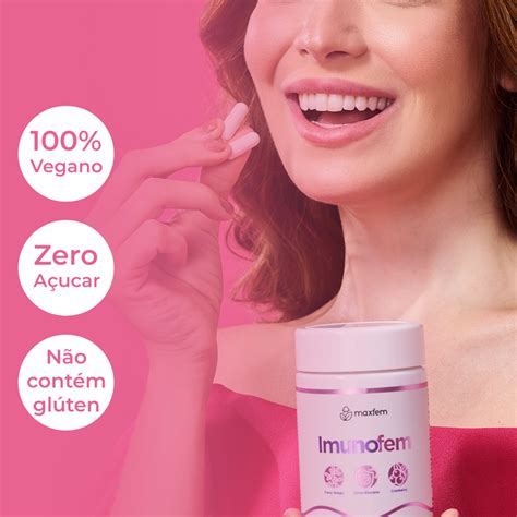 Imunofem Suplemento Para O Bem Estar Íntimo Feminino 3 Meses