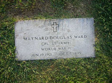 Maynard Douglas Ward 1921 1995 Memorial Find A Grave
