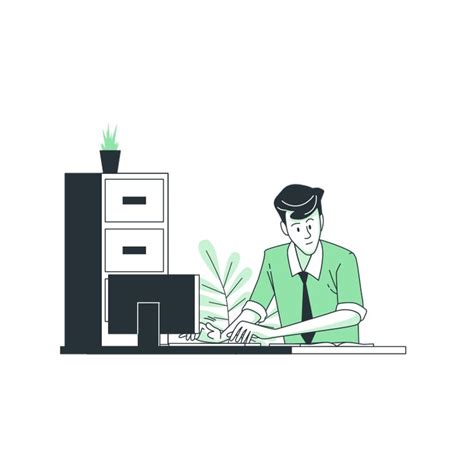 Working By Freepik Stories Svg Png Illustration Office Work Worker Workday