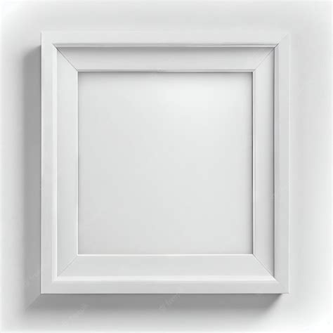 Premium Photo White Frame Realistic Square Frames White Blank Picture