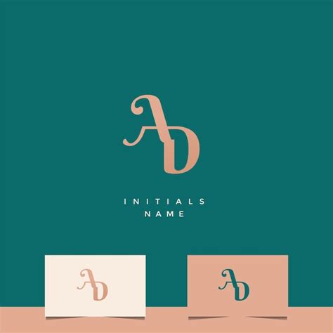 Premium Vector Initial Ad Monogram Logo Design