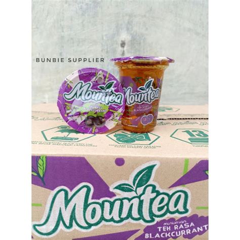 Jual Mountea Teh Rasa Blackcurrant Isi 24 Cup Karton Minuman Teh