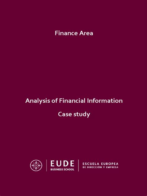 Practical Case Module Analysis Of Financial Information Pdf Income