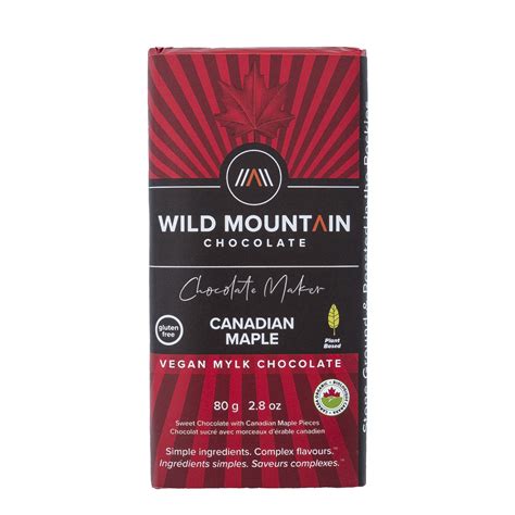 Wild Mountain Canadian Maple Chocolate 85g Vegan Supply