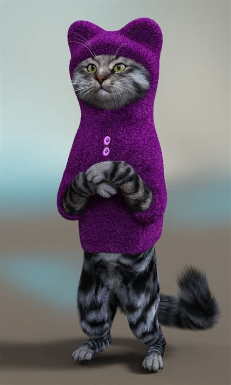 Fuzzy Coat For Cat Mars Daz Content By Kare3d