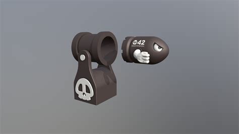 Bullet Bill Cannon 3d Model By Jaredhart 97bd370 Sketchfab