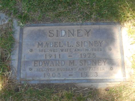 Mabel Lillian Sanderson Sidney 1911 1975 Find A Grave Memorial