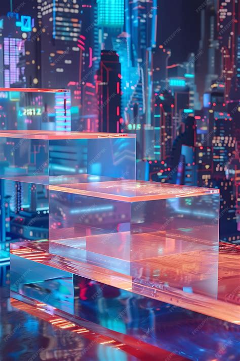 Etched Plexiglass Podium With A Modern And Futuristic Textur Elegant