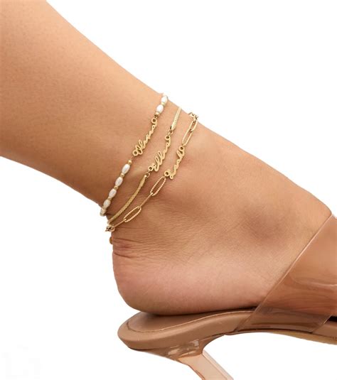 Personalised Anklet Name Anklets Abbott Lyon